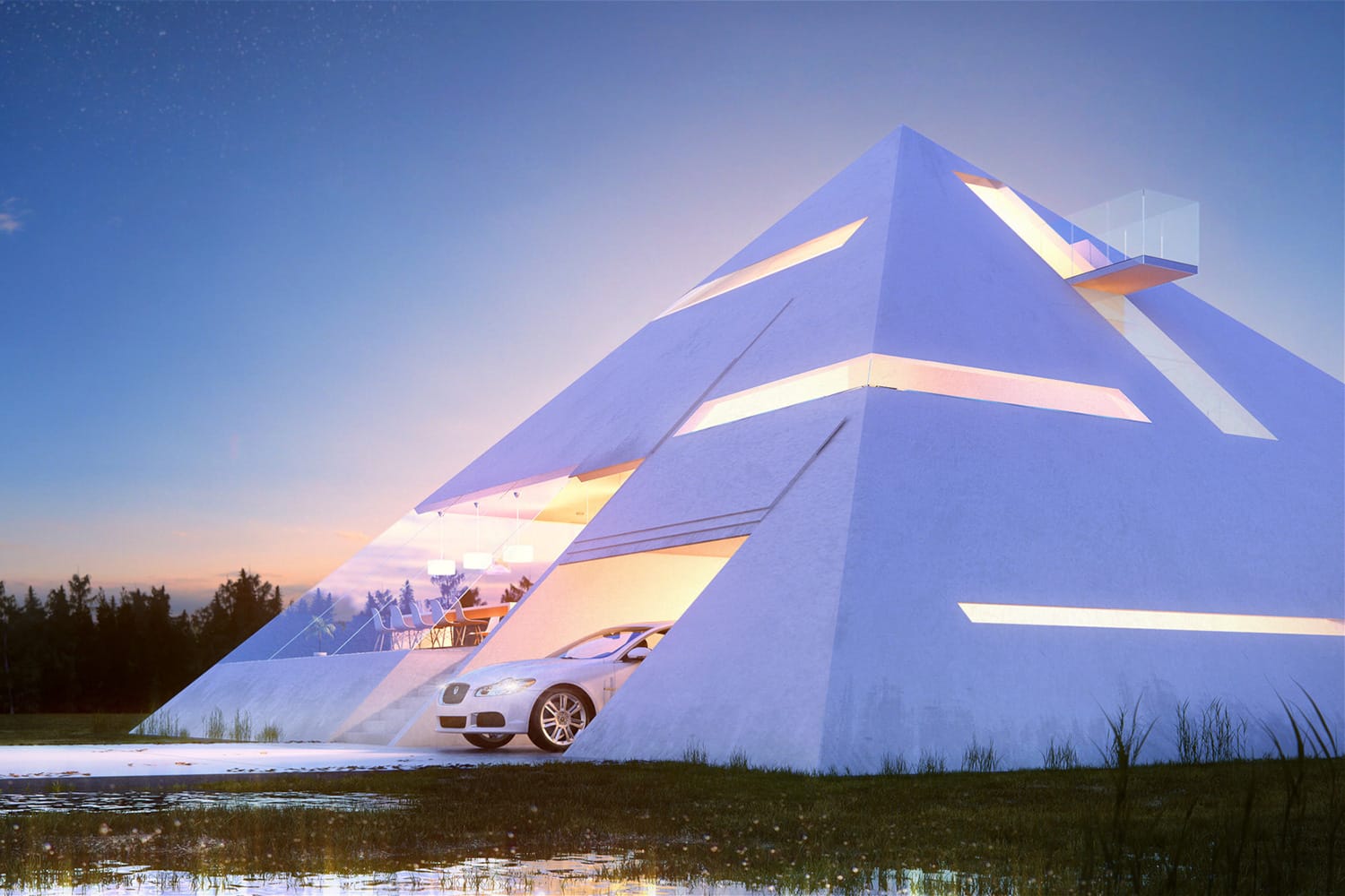 Met Deze Piramide Villa Woont U Als een Moderne Farao - Pure Luxe